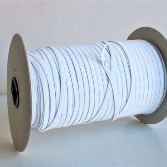 Unbranded | Office | 4 White Knit Elastic 244 Yard Roll New Unused Usa ...